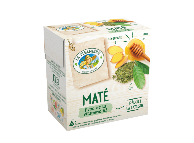 La Tisanière Maté, une nouvelle recette avec de la vitamine B3 (niacine)
